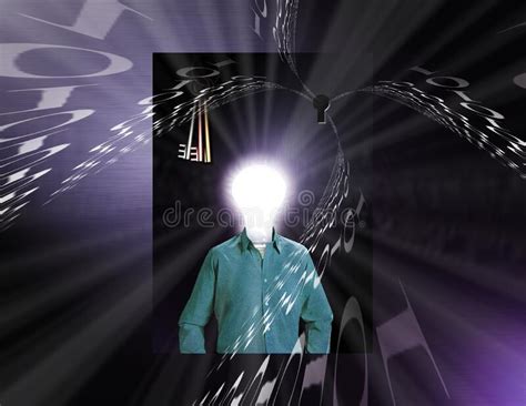 Idea Man And Code Stock Illustration Illustration Of Bright 262471155