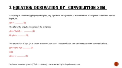 Presentation On Convolution Sum Dsppptx