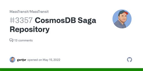 Cosmosdb Saga Repository · Issue 3357 · Masstransitmasstransit · Github