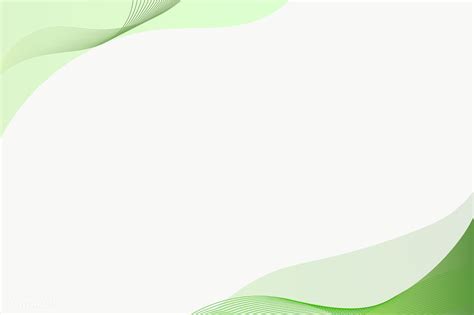 Green Curve Frame Template Design Element