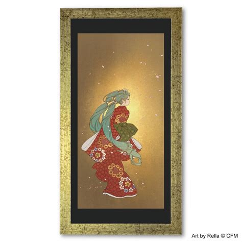 Beauty Looking Back Miku Reproduction Print Anime Trending Your Voice In Anime