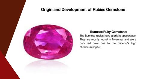 PPT Different Types And Origin Of Ruby Gemstones PowerPoint Presentation ID
