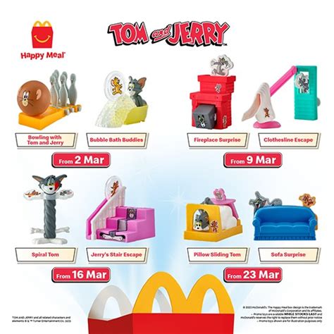 Tom And Jerry Mcdonald Happy Meal Toys Hobbies And Toys Toys And Games On
