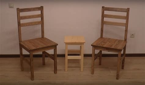 Как сделать деревянный стул из старых реек и брусков - Ручнаяя мастерская