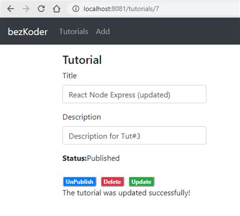 React Node Js Mysql Crud Example Dev Community