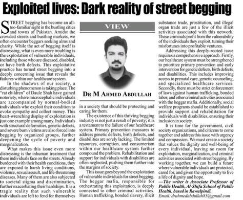 Muhammad Ahmed Abdullah On Linkedin Kindly Read The Article I Published Today In Pakistan