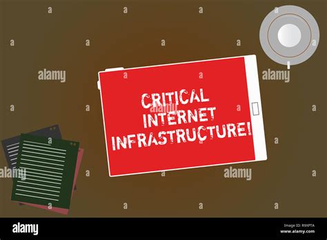 Handwriting Text Writing Critical Internet Infrastructure Concept Meaning Essential Components