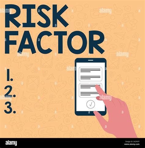 Sign Displaying Risk Factor Internet Concept Characteristic That May