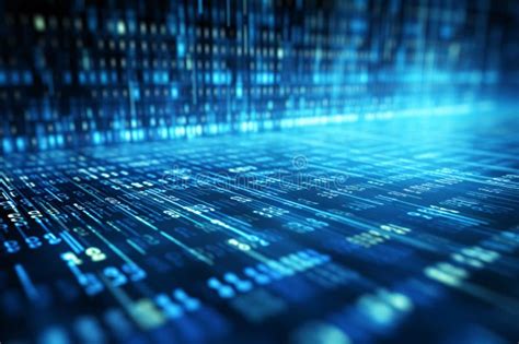 Binary Code Matrix. Digital Information Technology Background Stock Illustration - Illustration ...