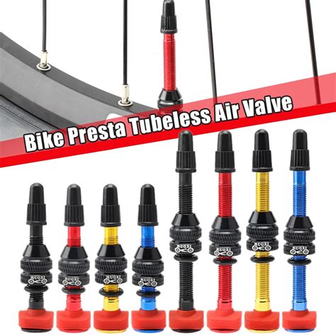 자전거 튜브리스 프레스타 에어 밸브 스템 40mm60mm 알루미늄 합금 진공 타이어 노즐 Mtb 로드 자전거 타이어 부품