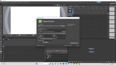 Opentoonz Tutorial Part 1~ 1project Setup Youtube