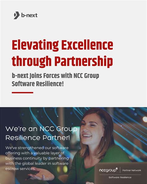 Ncc Group Software Resilience On Linkedin We Are Excited To Welcome B Next Group As A New
