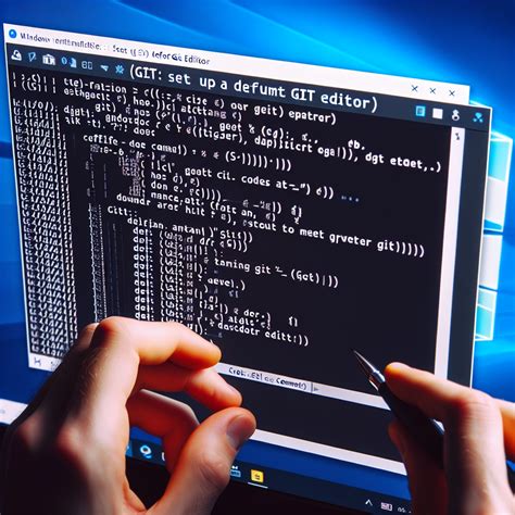 Setting Up The Default Git Editor In Windows