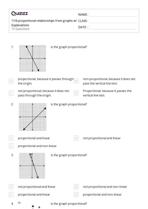 50 Proportional Relationships Worksheets For Kindergarten On Quizizz Free And Printable