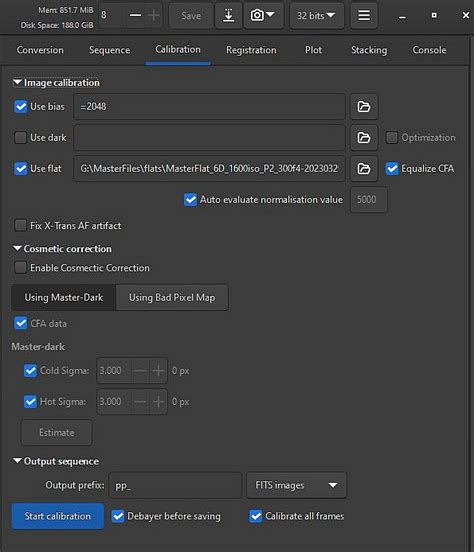 Astronomy Tutorial My Personal Parameters When Using Siril