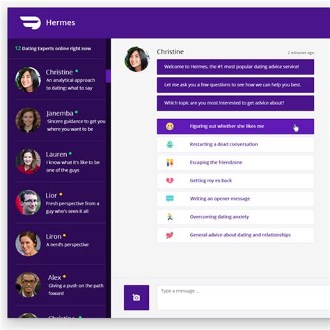 Chatroom Ui For 247 Dating And Relationship Advice Web Page Design Contest