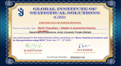 Im Excited To Share That I Have Successfully Completed The Spss