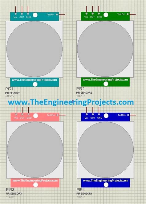 Pir Sensor Library For Proteus The Engineering Projects