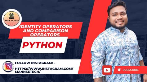 5 identity operator vs comparison operator pythontutorial