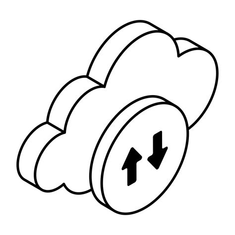 Editable Design Icon Of Cloud Data Transfer 19871682 Vector Art At Vecteezy