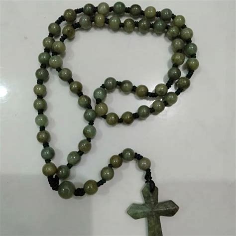 Jual Rosario Batu Giok Hijau Batu Alam Myanmar Shopee Indonesia