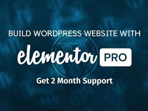 responsive wordpress website using elementor pro according to your need
