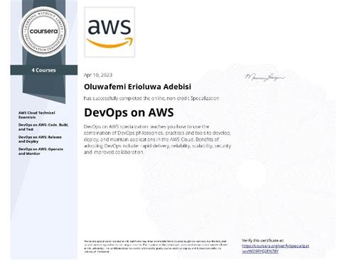 Oluwafemi Adebisi On Linkedin Devops Aws Coursera Softwaredevelopment