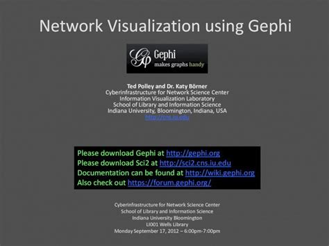 Pdf Network Visualization Using Gephi · Network Visualization Using Gephi Ted Polley And Dr