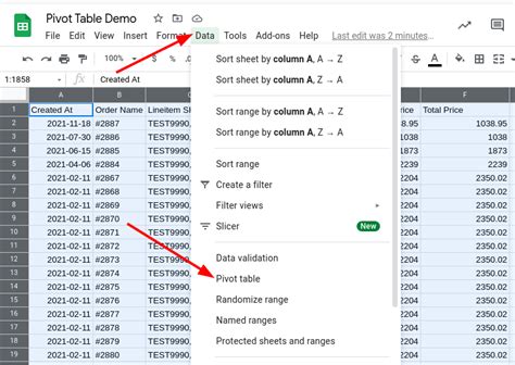 How To Create A Basic Pivot Table In Google Sheets Highview Apps