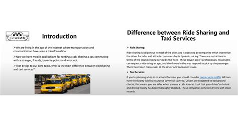 What Is Difference Between Ride Sharing And Taxi Services What Is Difference Between Ride