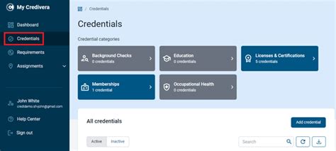 Manage My Credentials Desktop