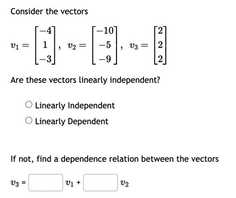 solved consider the vectors [