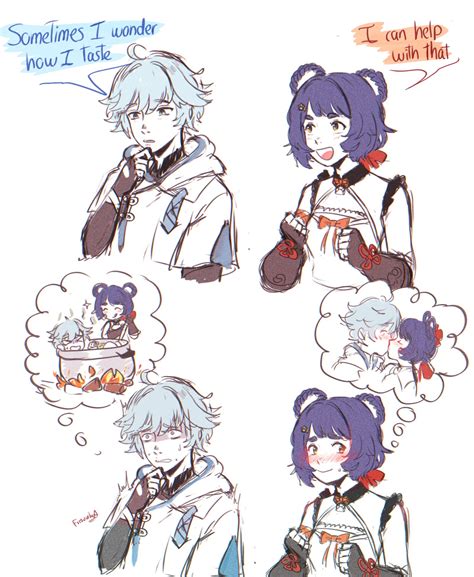 Chongyun And Xiangling Genshin Impact Drawn By Aa Fresuvita Danbooru