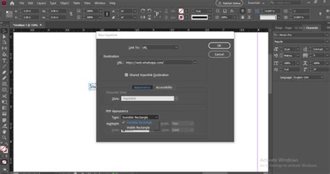 Indesign Hyperlink Create Manage And Edit Hyperlinks