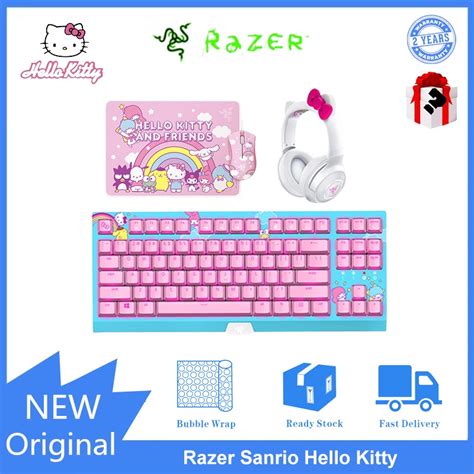 Razer Sanrio Hello Kitty Mechanical Keyboard and Mouse Combo Headset ...