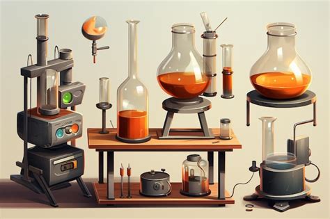 Science Lab Objects Premium Ai Generated Image