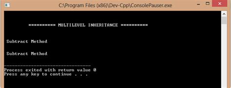 Multiple Inheritance In C Pprogramming