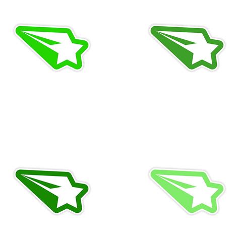 흰색 배경 벡터에 종이 스티커 세트 Eps Ai Uidownload