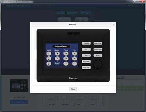 Custom Button Builder Extron