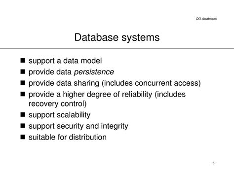 Ppt Object Oriented Databases Powerpoint Presentation Free Download