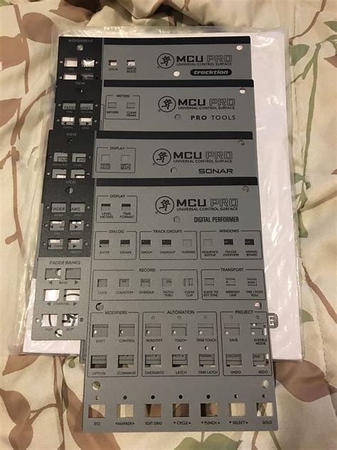 Mackie MCU PRO Overlays Reverb