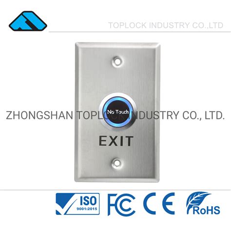 No Touch Button Switch Normally Close Open With Door Lock No Touch Button Switch Normally