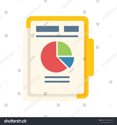 Report Folder Icon Flat Vector Analysis Stock Vector Royalty Free 2355190373 Shutterstock