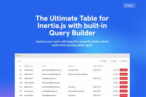 Inertia Table Tabel Terbaik Untuk Inertiajs Dengan Dukungan Query Builder