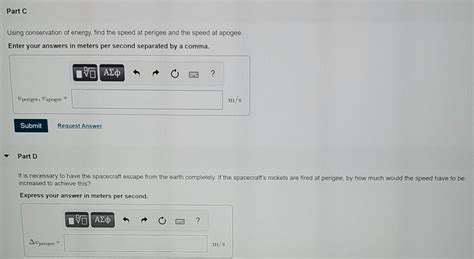 Solved Consider A Spacecraft In An Elliptical Orbit Around