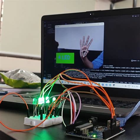 🚀 Project Highlight Gesture Controlled Led System Using Opencv Mediapipe And Arduino Tejasvi T U