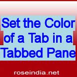 Set The Color Of A Tab In A Tabbed Pane Container In Java