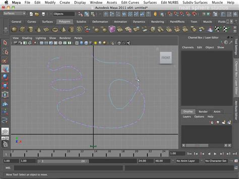 maya curves for custom 3d objects