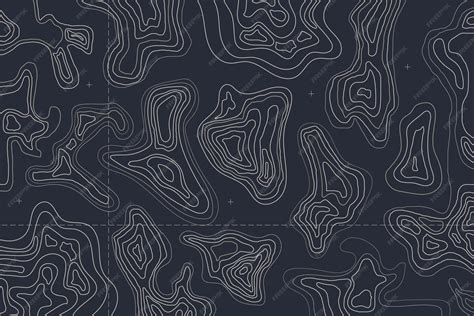 어두운 지형도 배경 무료 벡터