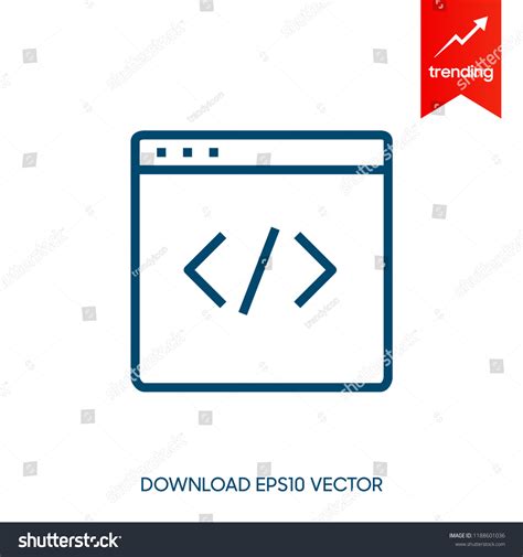 Code Icon Trendy Flat Style Isolated Stock Vector Royalty Free 1188601036 Shutterstock